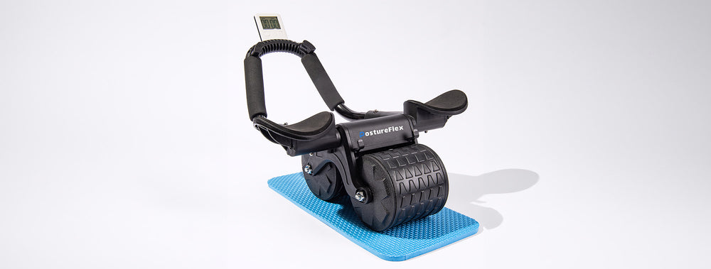 PostureFlex™ Ab Roller + Grip Strengthener